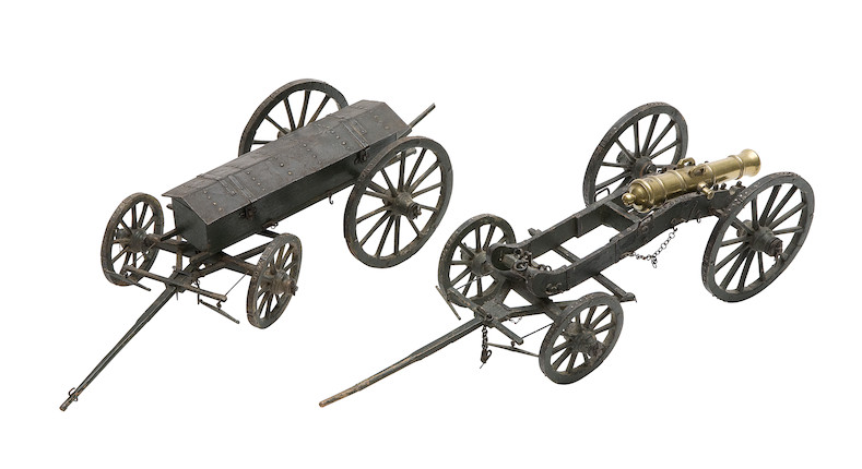 Bonhams : A Well-Made Model Of A French Gribeauval Field Gun, Limber ...