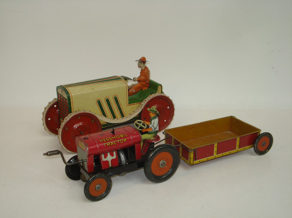 Bonhams : Two tinplate German Tractors 2