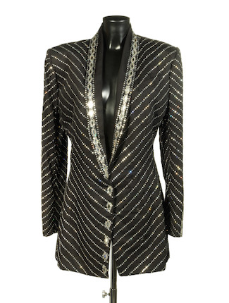 Bonhams : Whitney Houston A bespoke stage jacket, made for Whitney Houston,
