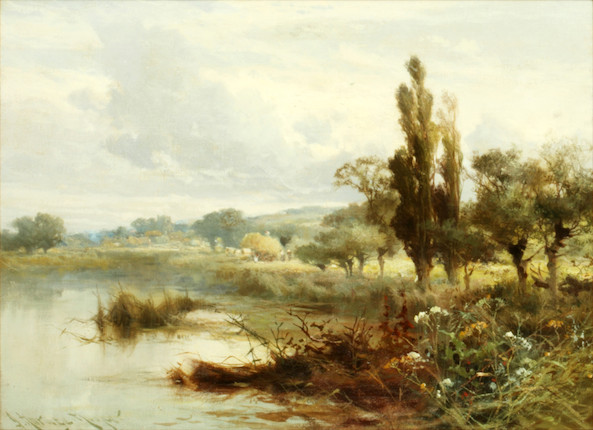 Bonhams : John Horace Hooper (British, fl.1885-1899) The Thames near ...