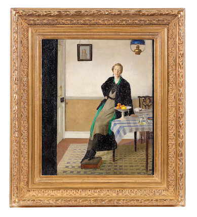 Bonhams : Harold Harvey (British, 1874-1941) An interior