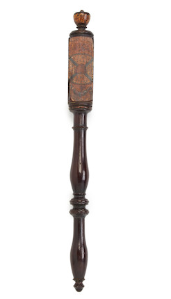 Bonhams : A George III painted mahogany 'Cornish'-type truncheon, for ...