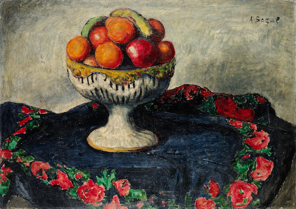 Bonhams : Arthur Segal (Romanian, 1875-1944) Still life of fruit