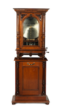 Bonhams : A 19 5/8 inch Polyphon disc musical box, German, circa 1900,