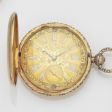 Bonhams : John Harrison, Liverpool. An 18ct gold key wind full hunter ...