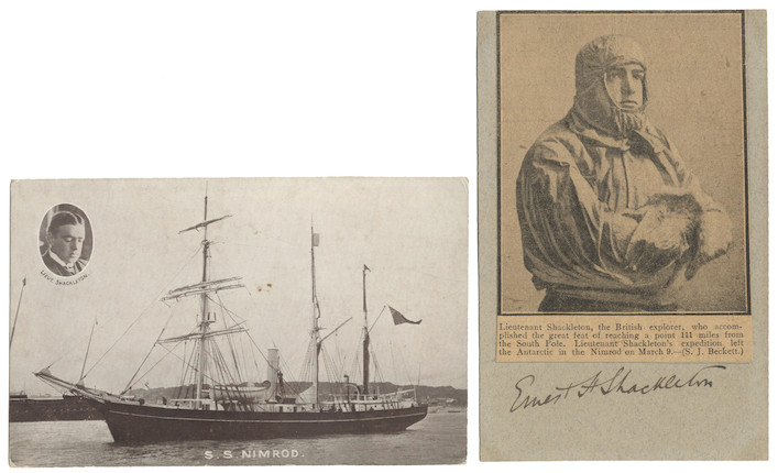 Bonhams : POLAR SHACKLETON (ERNEST HENRY) Presentation signature ...