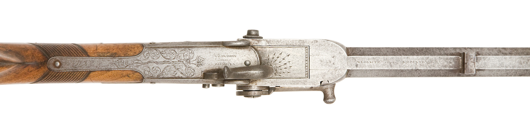 Bonhams : A Fine And Rare Pair Of Danish 32-Bore Løbnitz Patent ...