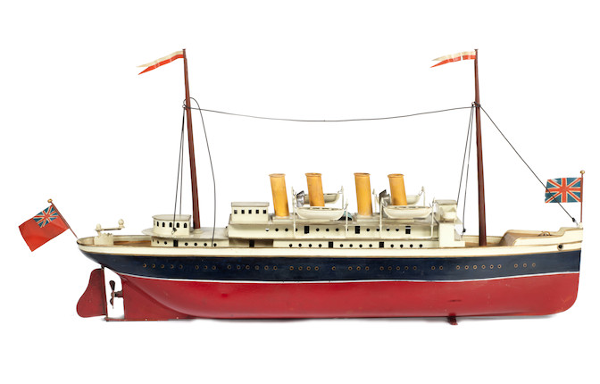 Bonhams : Bing four funnel Ocean Liner