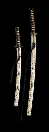 Bonhams : A fine and rare kinko koshira-e for a daisho The fittings by ...