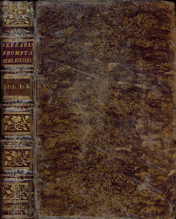 Bonhams : FERRARIS (LUCIUS) Promta bibliotheca canonica, juridica ...