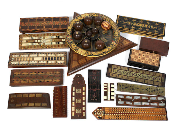 Bonhams : A collection of game boards and markers