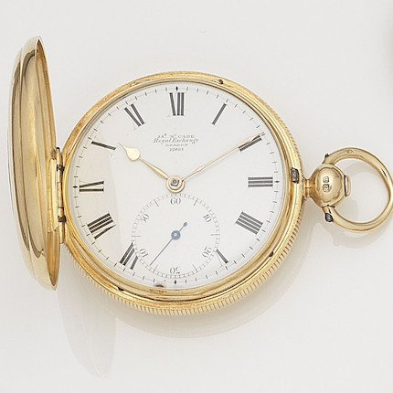 Bonhams : James McCabe, Royal Exchange, London. An 18ct gold key wind ...