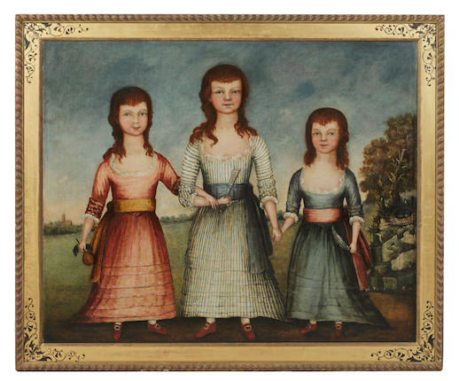 Bonhams : Primitive School, 18th Century Three red-headed children, all ...