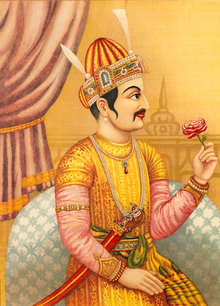 Bonhams : Four portraits of Mughal emperors or noblemen India, 20th ...