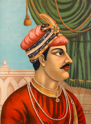 Bonhams : Four portraits of Mughal emperors or noblemen India, 20th ...