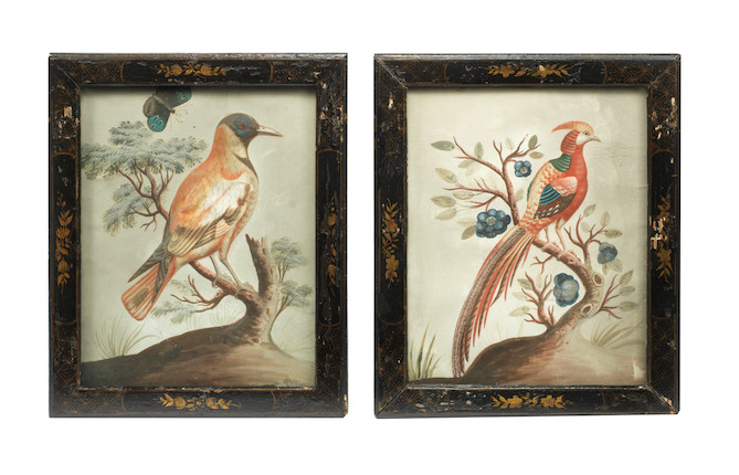 Bonhams : A pair of 18th century hand-coloured basso relievo pictures ...