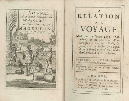 Bonhams : FROGER (FRANÇOIS) A Relation of a Voyage made in the Years ...
