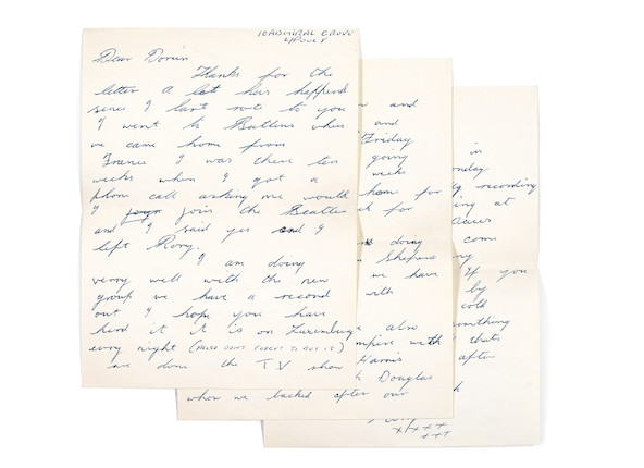 Bonhams : Ringo Starr / Rory Storm And The Hurricanes / The Beatles A ...
