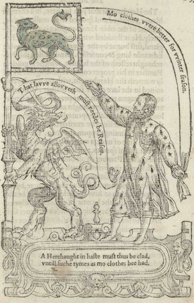 Bonhams : HERALDRY - LEGH (GERARD) The Accedens of Armory, 1568 ...