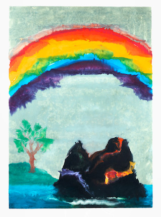 Bonhams : Ken Kiff (British, 1935-2001) Rainbow Monotype printed in ...