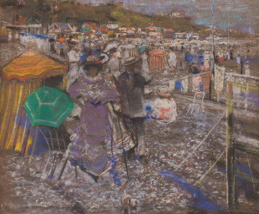 Bonhams : James Kay RSA RSW (British, 1858-1942) On the Beach-Bank ...