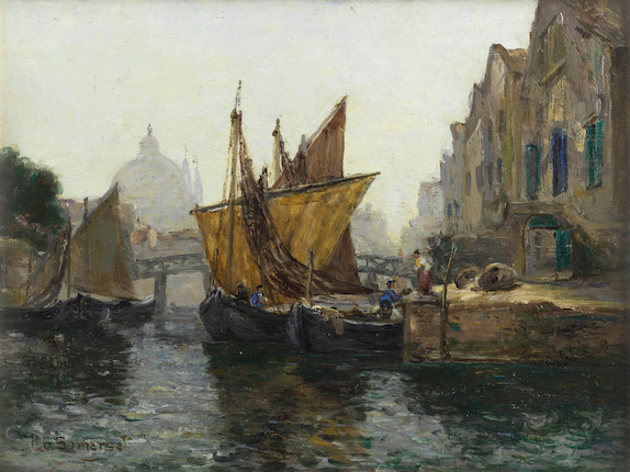 Bonhams : Richard Gay Somerset (British, 1848-1928) 'Early Morining in ...