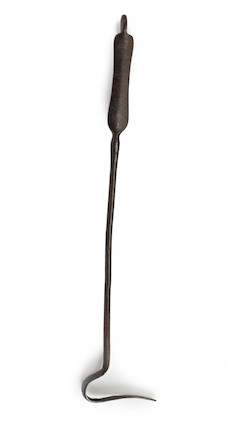 Bonhams : A late 18th/early 19th century wrought iron ash rake