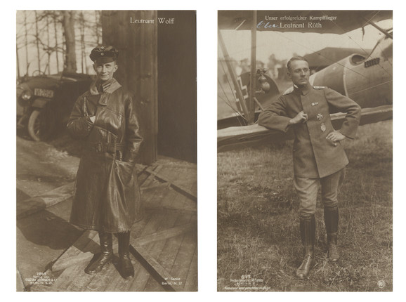 Bonhams : FLYING ACES Collection of 89 photographs of mostly German ...