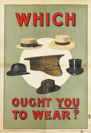 Bonhams : POSTERS - RECRUITING 6 Posters Which ought you to wear ...