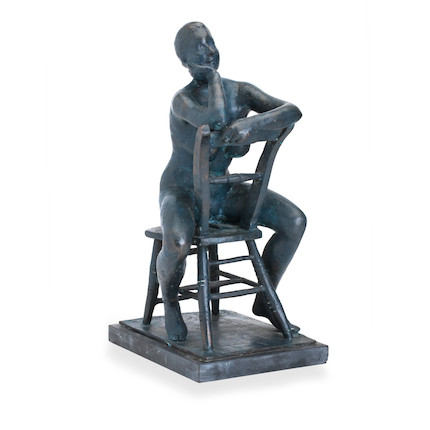Bonhams : Vincent Butler RSA (British, born 1933), Seated Woman