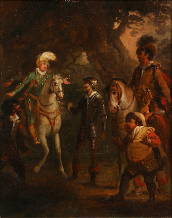 Bonhams : Edward Bird (British, 1772-1819) Don Quixote and Sancho Panza