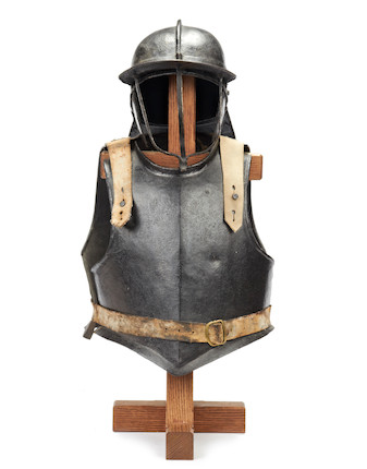 Bonhams : A composite Civil War period Harquebusier's half armour ...