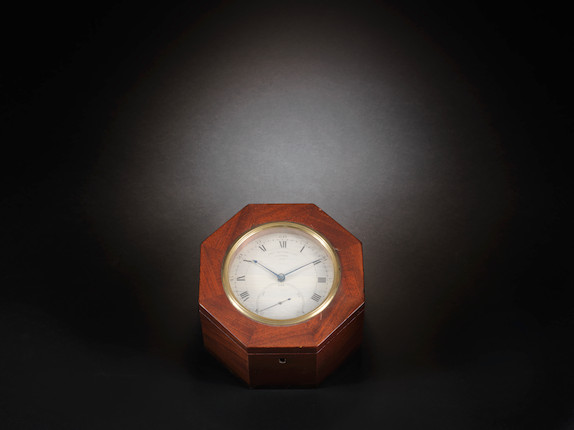 Bonhams : A rare late 18th century mahogany one day marine chronometer ...
