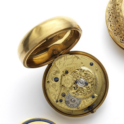 Bonhams : Thomas Mudge. A fine and rare mid 18th century gold pair case ...