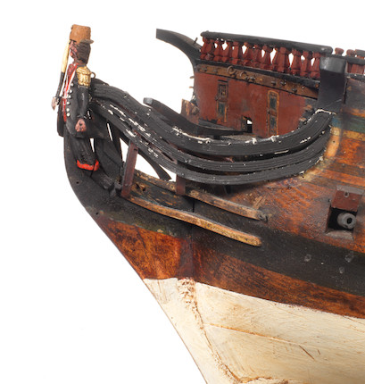 Bonhams : A good model of a mid eighteenth century 4th Rate 49x17x22 ...