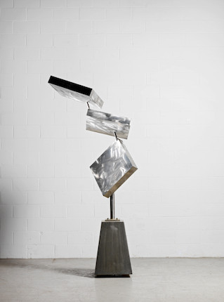 Bonhams : George Rickey (American, 1907-2002) Column of Three Squares ...