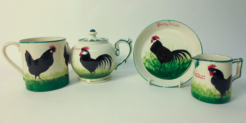 Bonhams A Collection Of Wemyss Cockerel Pottery