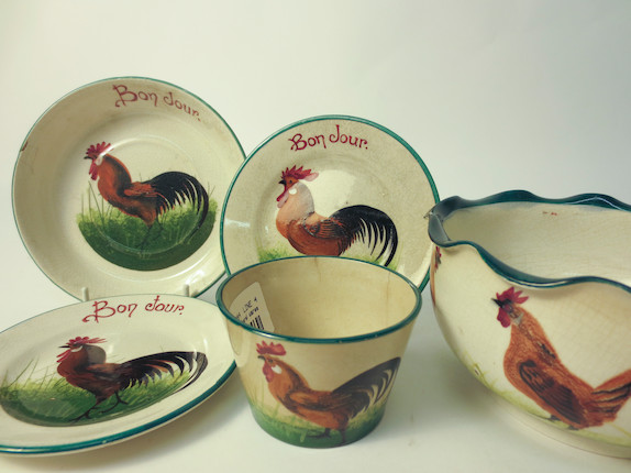 Bonhams A Collection Of Wemyss Cockerel Pottery