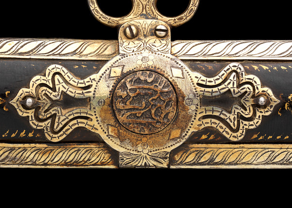 Bonhams : An important rare gem-set Sword with Tiger's head pommel from ...
