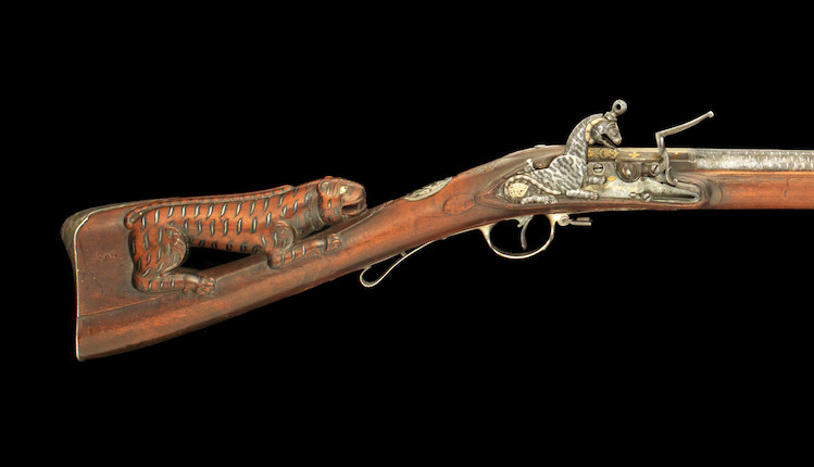 Bonhams : A magnificent two shot superimposed-load silver-mounted ...