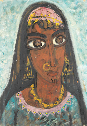 Bonhams : Salah Taher (Egypt, 1911-2007) Nubian Face