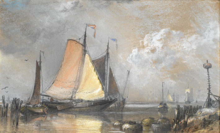 Bonhams : Edward William Cooke, RA (British, 1811-1880) Dutch fishing boats