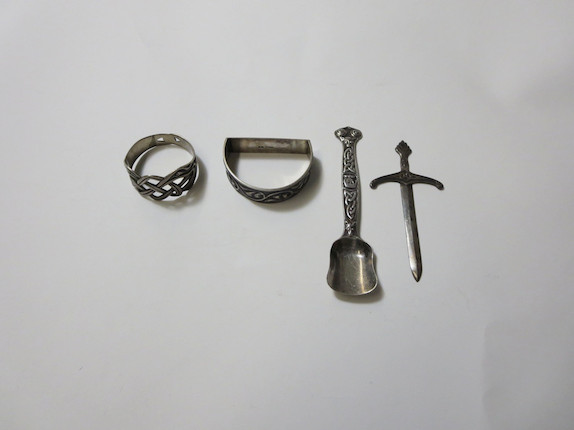 Bonhams : Iona, four silver items by Alexander Ritchie, variously ...