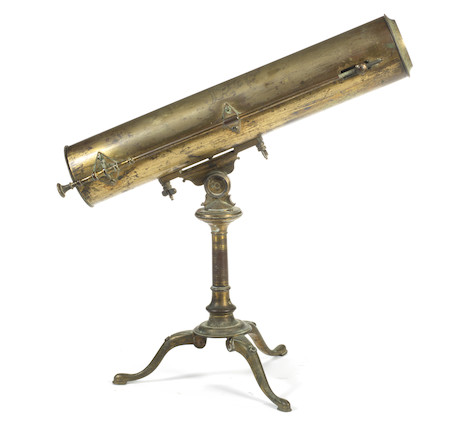 Bonhams : A brass 3-inch reflecting telescope, English, early 19th century,