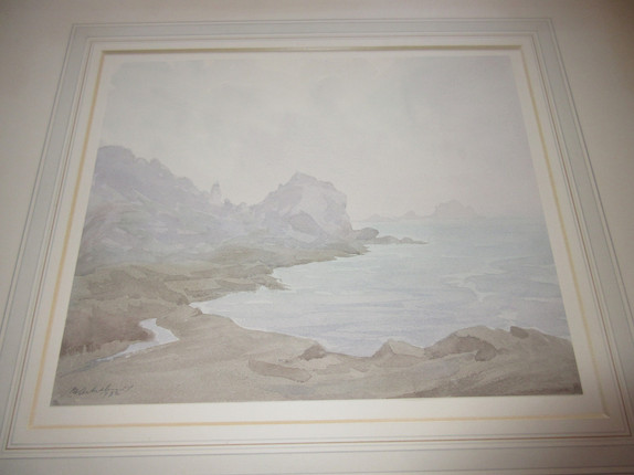 Bonhams : Robert Clauston Young (British, 1860-1929) A Winter Seascape ...
