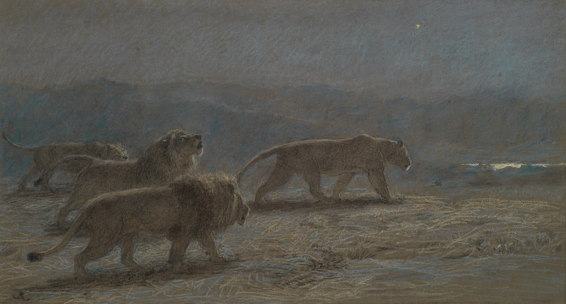 Bonhams : Briton Riviere, RA (British, 1840-1920) A pride of lions