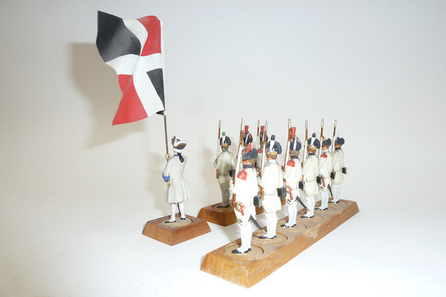 Bonhams : Metayer French Royal Army 1786, white uniforms 10