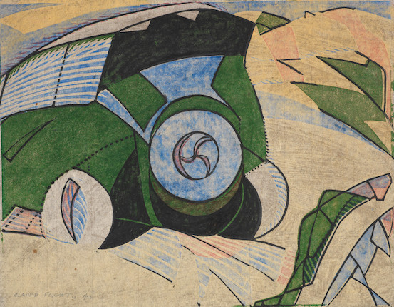 Bonhams : Claude Flight (British, 1881-1955) Paris Omnibus Linocut ...