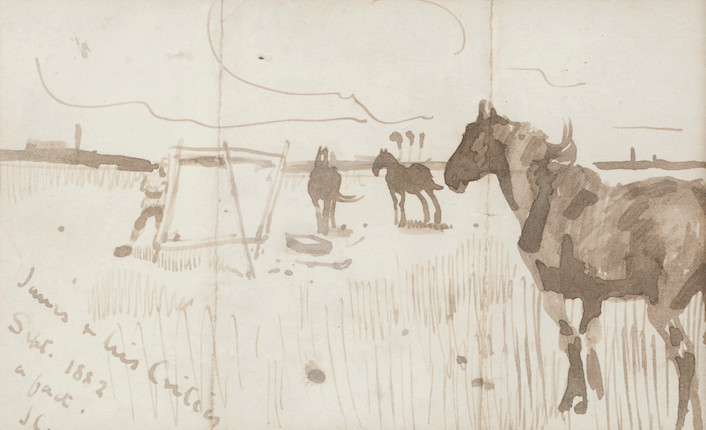 Bonhams : Joseph Crawhall (British, 1861-1913) James and his Critics 11 ...