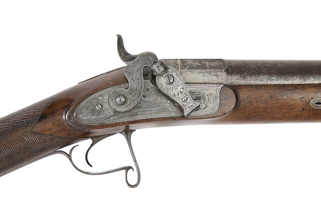 Bonhams : A Very Rare 5-Bore Forsyth Patent Roller Primer Wildfowling Gun